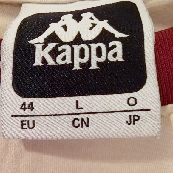 Kappa | Tops | Kappa Red And Cream Apparel | Poshmark